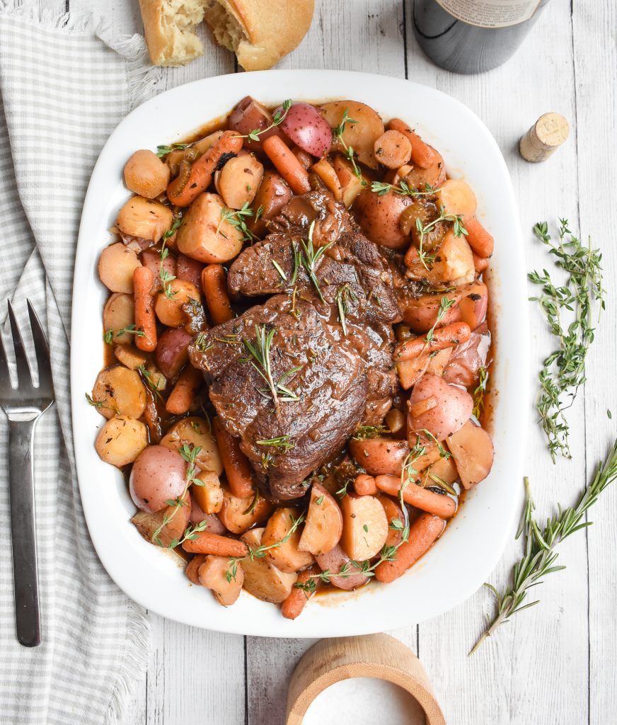 One Pot Low-FODMAP Pot Roast; Gluten-free, Dairy-free | Dr. Rachel Pauls