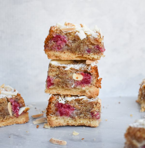 Gourmet Low Fodmap Raspberry Frangipane Bars With White Chocolate