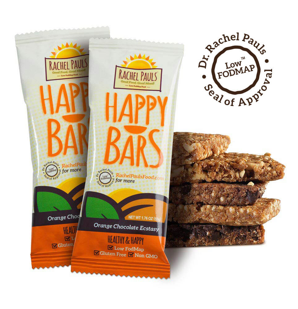 Low FODMAP Variety Happy Bars Box Energy Bars | Rachel Pauls Food